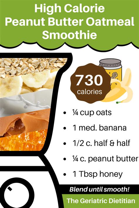 Banana Oatmeal Smoothie For Weight Gain Benefits High Calorie