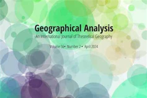 We Are Looking For A New Editor For Geographical Analysis Department Of Geography