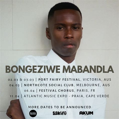 Bongeziwe Mabandla Begins Touring Schedule From Australia • Black Major