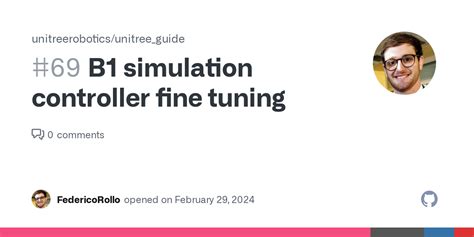 B1 Simulation Controller Fine Tuning Issue 69 Unitreerobotics