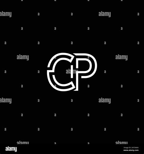 Professionnel Innovant Logo Initial Cp Et Logo Cplettre Cp Minimaliste