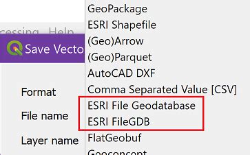 Qgis How To Write More Than One Layer To An Existing File Geodatabase Geographic Information