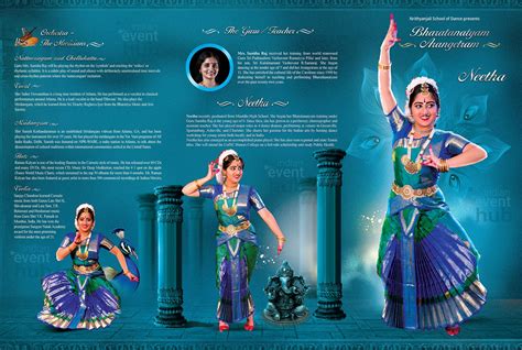 Arangetram Program Brochure Indian Event Hub