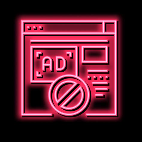 Blocked Ads Web Site Color Icon Vector Illustration Vector Art At Vecteezy