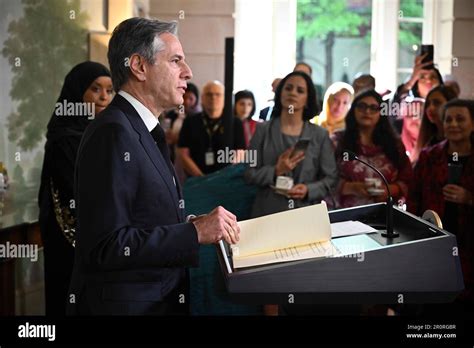 Secretary Of State Antony Blinken Speaks During An Eid Reception At