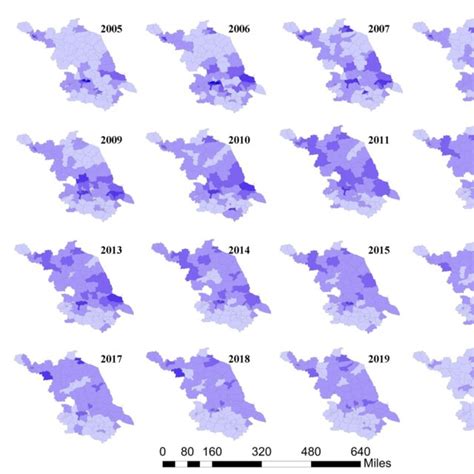 Figure Distribution Map Of He Incidence In Jiangsu Province From Mmmm