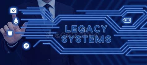 Conceptual Caption Legacy Systems Business Concept Old Method