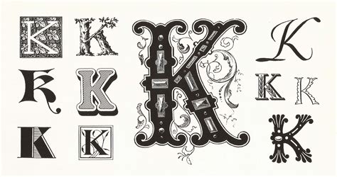 Typography K Font Design