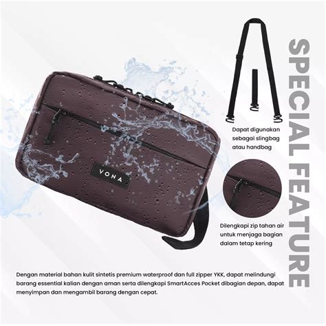 Jual Vona Vona Austin Handbag Slingbag Tas Selempang Pria Wanita