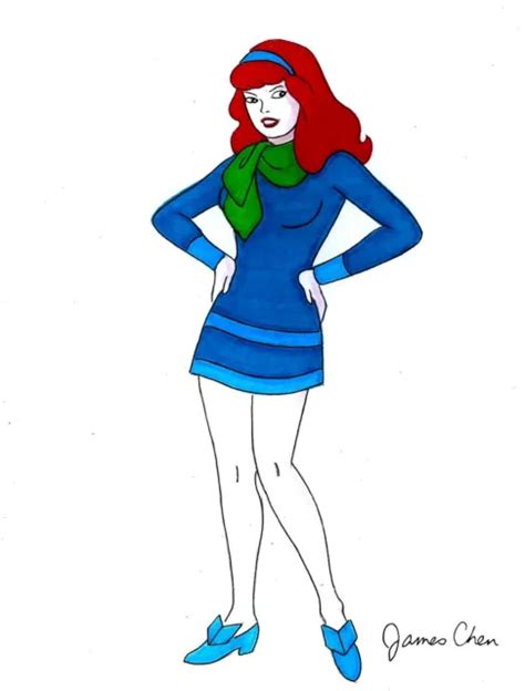 DAPHNE BLAKE OF Of Scooby Doo Original Comic Art 5 Sur Carte Stock EUR