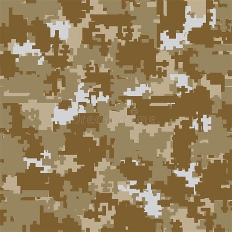 Digital Camouflage Seamless Patterns Stock Illustration Illustration