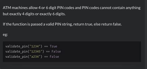 Codewars Python Regex Validate Pin Code Tomofan 博客园