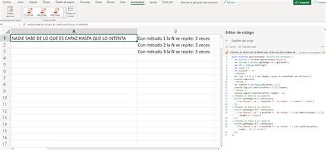 Contar Las Veces Que Se Repite Una Letra En Una Cadena De Texto Con