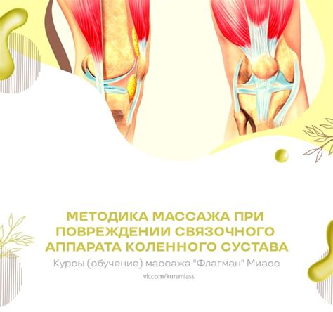МЕТОДИКА МАССАЖА ПРИ ПОВРЕЖДЕНИИ СВЯЗОЧНОГО АППАРАТА КОЛЕННОГО СУСТАВА ...
