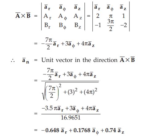 Vector Or Cross Product Of Vectors Properties Applications Solved Example Problems