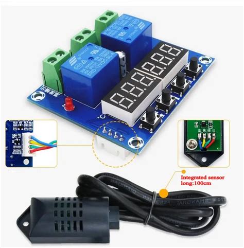 New Dc 12v Led Digital Thermostat Temperature Humidity Controller For