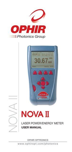 nova ii power meter user manual