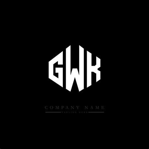 Gwk Letter Logo Design With Polygon Shape Gwk Polygon And Cube Shape