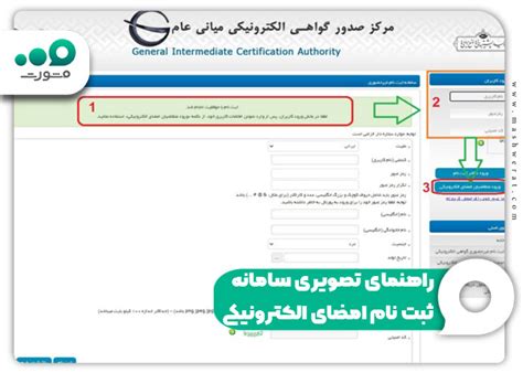 سامانه ثبت نام امضای الکترونیکی توکن ورود Gicair مشورت