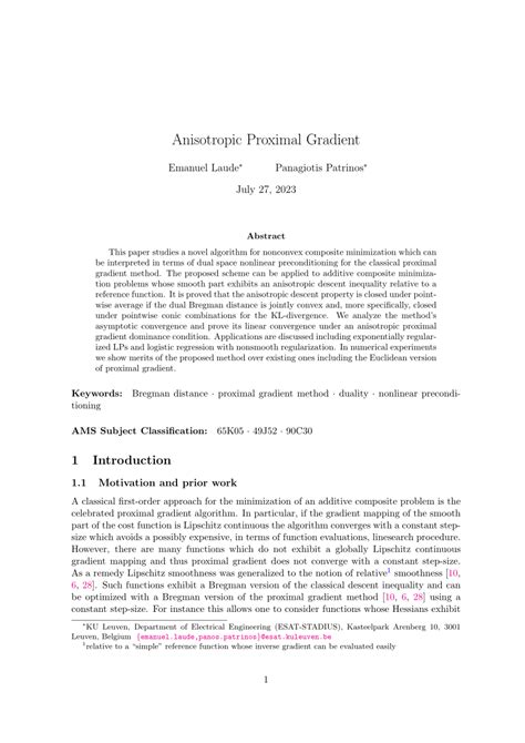 pdf anisotropic proximal gradient