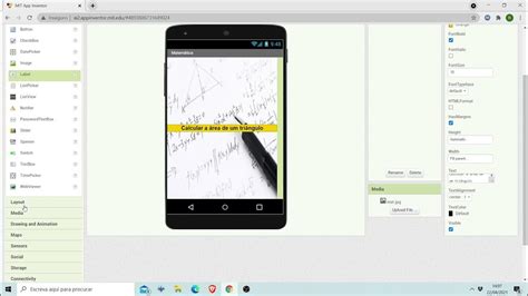 App Inventor Calcular A área De Um Triângulo Youtube