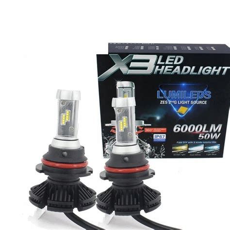Купить 2шт светодиодные лампы HB5 X3 ZES 50W 12000lm LUMILEDS: отзывы ...