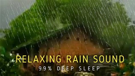 Relaxing Rain Sound For Sleeping And Stress Relief Heavy Rain Youtube