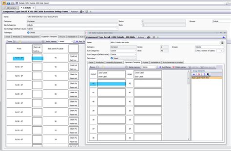 standard rack units size for container component types vertigis support