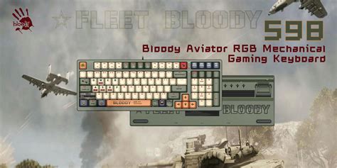 S98 Aviator RGB Mechanical Keyboard – Bloody Gaming