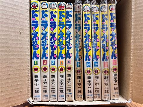 【やや傷や汚れあり】ドラえもん 背カラー旧版6冊＋9巻10巻11巻13巻初版 藤子不二雄 てんとう虫コミックスの落札情報詳細
