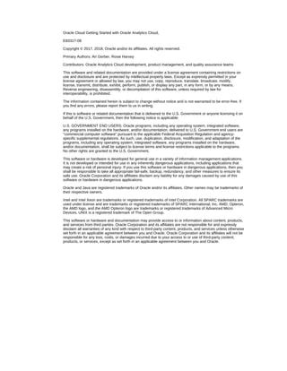 Getting Started Oracle Analytics Cloud PDF