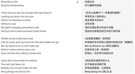 土剧希拉Sila混剪 BGM歌词Bring Me to Life 给我生命 英文歌曲 哔哩哔哩