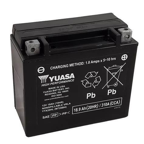Batterie YTX20HL BS SLA AGM Yuasa Moto Dafy Moto Batterie