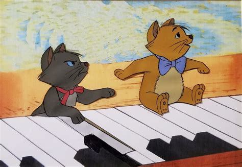 Original Walt Disney Production Cel From The Aristocats Featuring