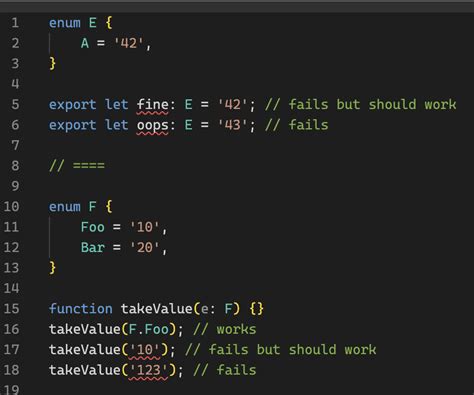 Enums As Union Types Aren T Compatible With Strings 5 0 Issue