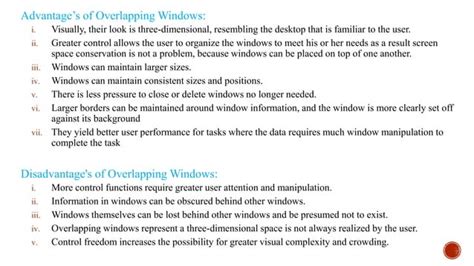 User Interface Design Module 4 Windows Ppt