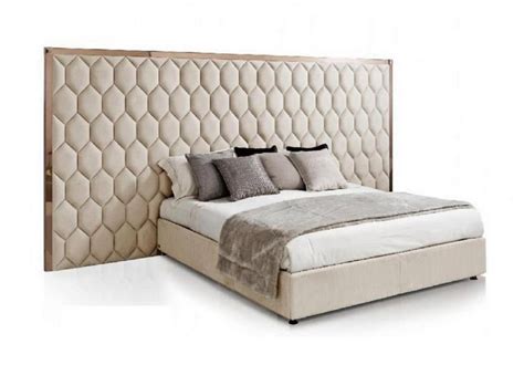Jvmoebel Bett Großes Beiges Doppelbett Designer Bett Bettgestell Mit
