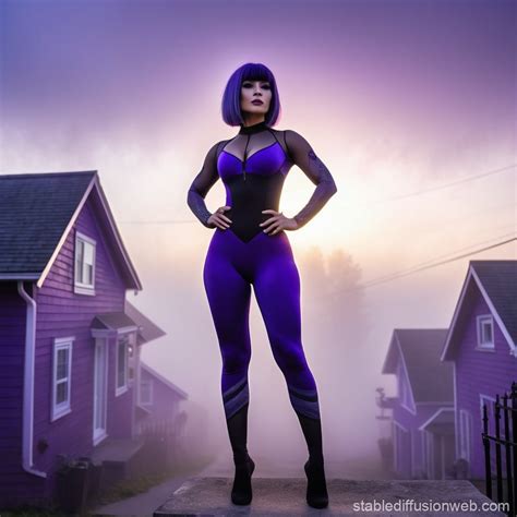 Gothic Witch In Spandex Suit Stable Diffusion Online