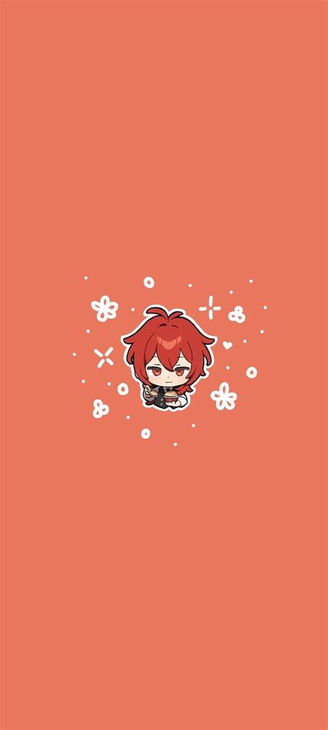 Diluc Wallpaper Chibi Wallpaper Anime Wallpaper Cute Wallpapers