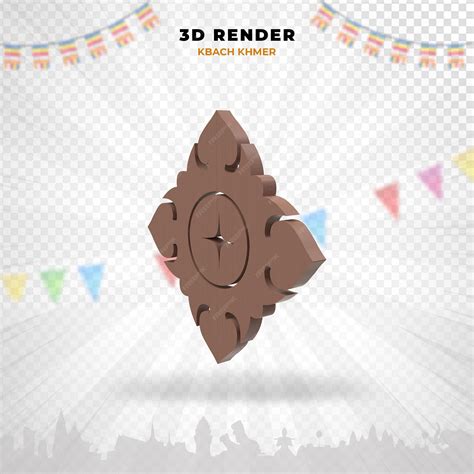 Premium Psd Kbach Khmer 3d Rendering Psd