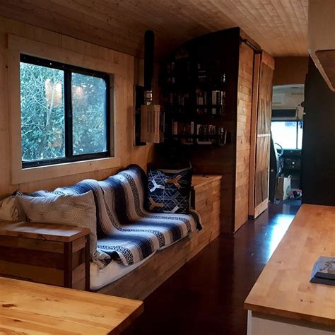 Modern Skoolie With Raised Roof Converted Bus For Sale In Austin