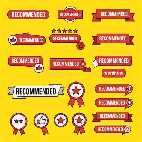 Recommended Labels Stock Illustrations 416 Recommended Labels Stock Illustrations Vectors