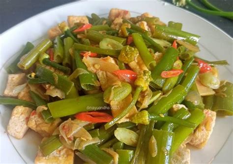 Resep Tumis Bunga Bawang Tahu Putih Oleh Dina Yuandha Cookpad