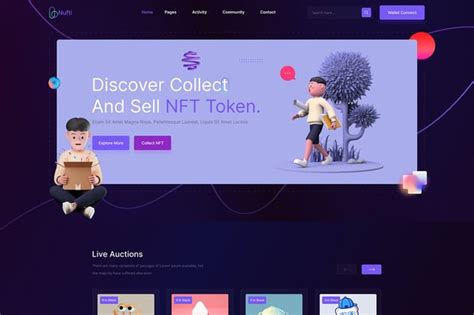 Nufti Nft Marketplace React Template Site Templates Ft Nft Marketplace And Laravel Envato