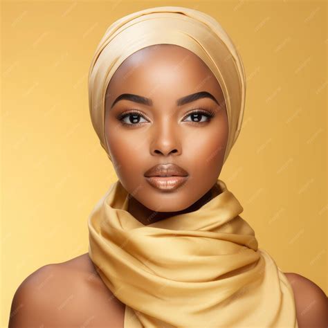 Premium Photo Light Yellow Background Beautiful South African Girl