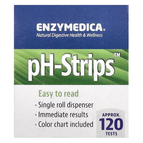 Enzymedica Ph Strips Accurately And Quickly Monitor Your Bodys Ph 120