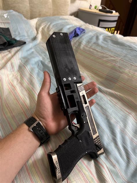 3d Printing Silencer For Airsoft Glock・cults
