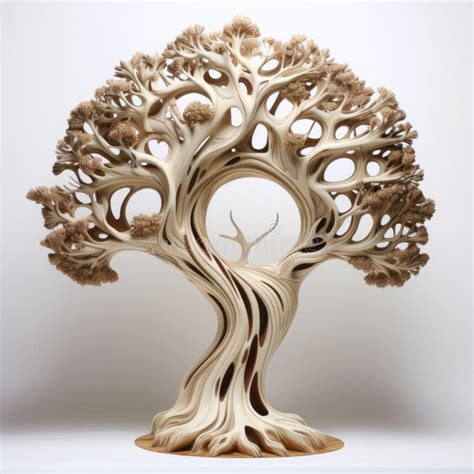Surreal Oak Tree Sculpture By Renzo Megna Art Nouveau Inspired Stock