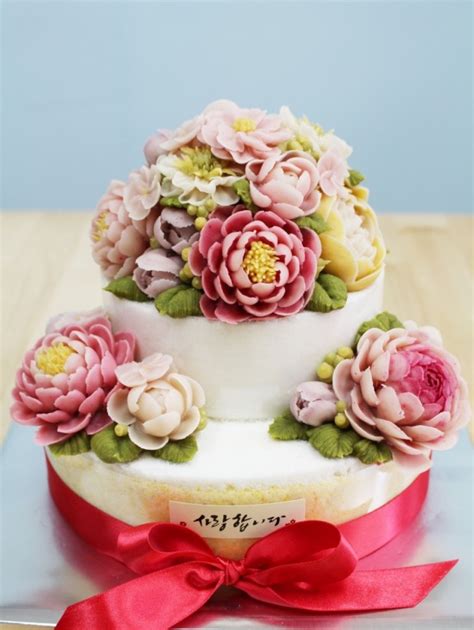 앙금플라워떡케이크 환갑기념 앙금플라워떡케익 백설기단호박 2단 떡케익 1호3호 네이버 블로그
