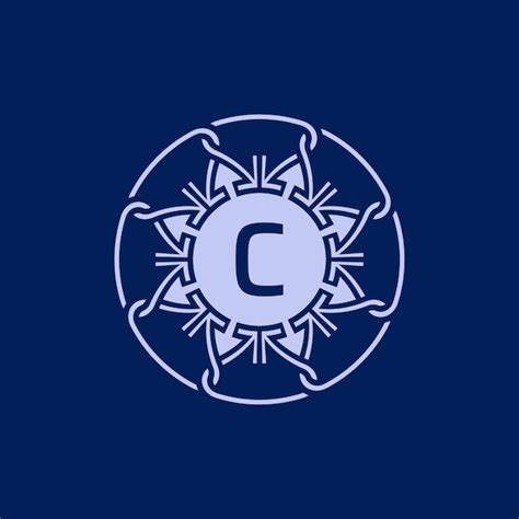 Premium Vector Unique And Elegant Initial Letter C Alphabet Circle